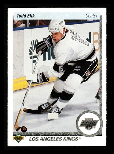 Todd Elik 1990-91 Upper Deck Hockey NHL #233b Los Angeles Kings | eBay