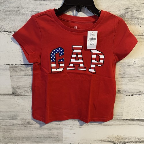Toddler Baby GAP USA Flag July 4th Shirt Size 2 Years NEW | eBay