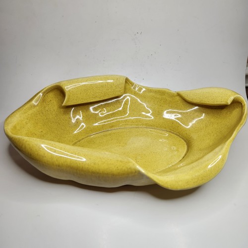 VTG Red Wing USA MCM Console Bowl Yellow M 1468 100th Anniversary ...