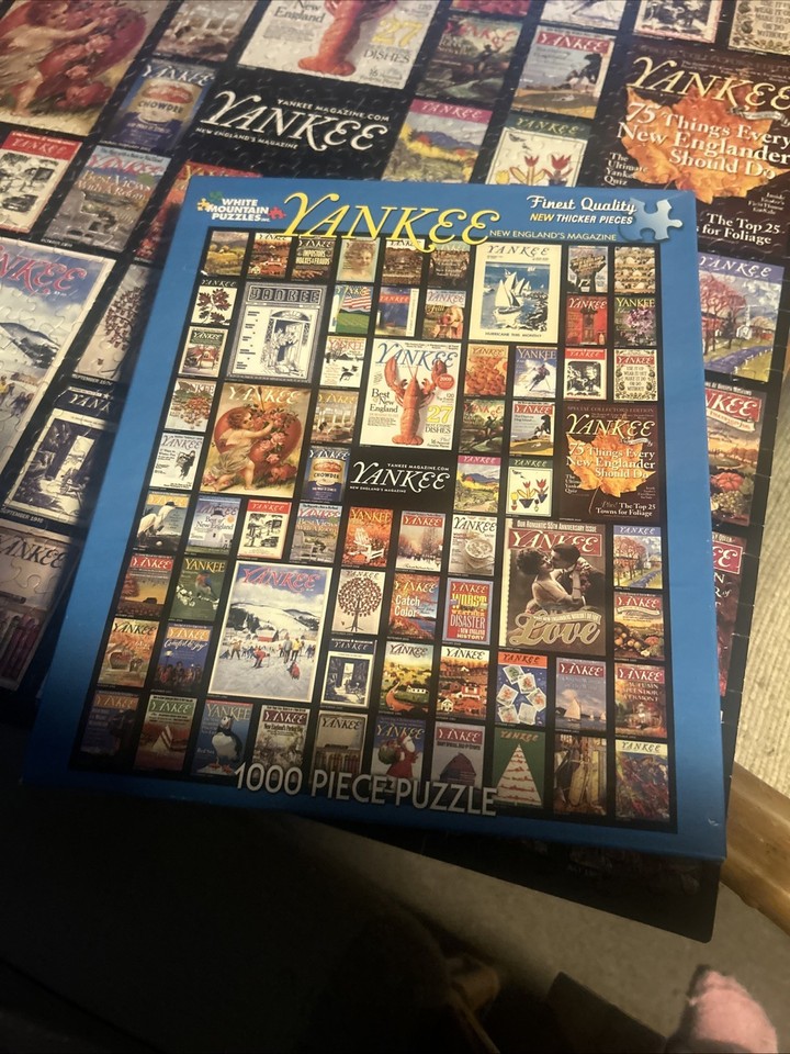 Yankee Magazine of New England Covers Historical 1000 Piece Puzzle New ...
