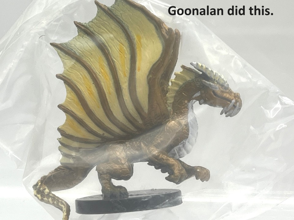 D&D Pathfinder Mini Deathknell 07 Gold Dragon RARE MIB +CARD | eBay UK