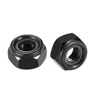 M10x1.5mm Hex Lock Nuts Carbon Steel Nylon Insert Self-Lock Nuts, 20Pcs Black | eBay