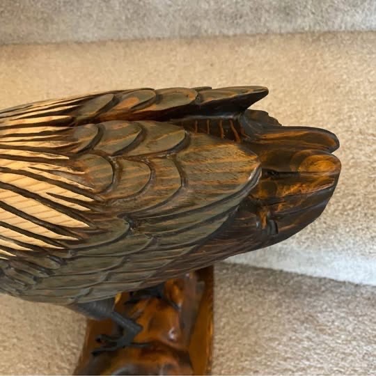 Tom Taber Heron, Beautiful carving, minor damage noted | eBay