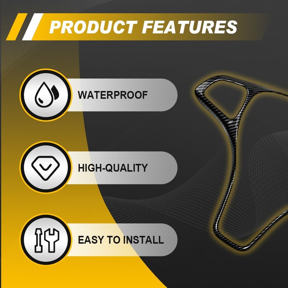 Interior Steering Wheel Cover Trim Decorative for Benz GLC Class X253 ...