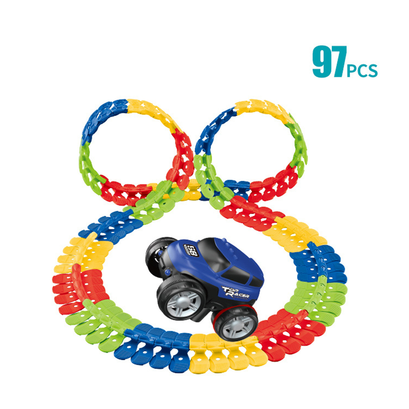 Zero Gravity Car Track Set for Boys Kids Flexible Changeable Race Car ...