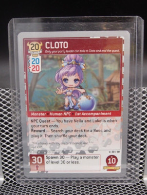 MapleStory iTCG Set 4: NPC Heroes CLOTO #20/60 RARE Card (A) | eBay