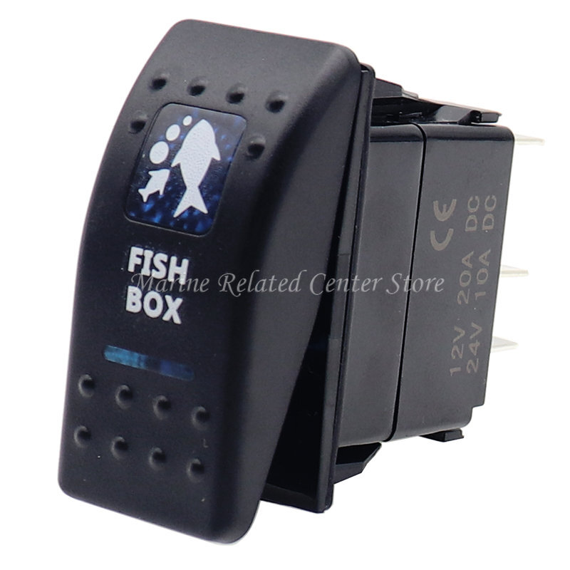 Boat Car Marine Dash Rocker Switch LED SPST ON-OFF Light Waterproof 5 ...