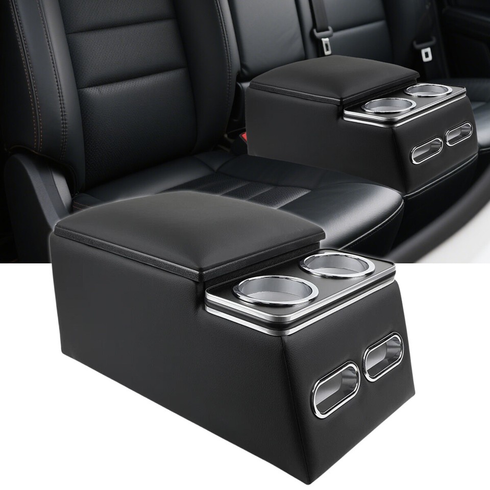 Universal Truck Seat Organizer with Cup Holders Rear Bench Seat Center ...