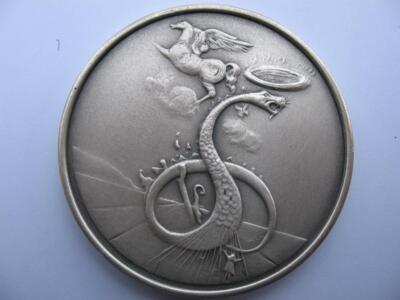 DAN FROM THE 12 TRIBES OF ISRAEL SALVADOR DALI PURE SILVER 3-OZ. COIN ...