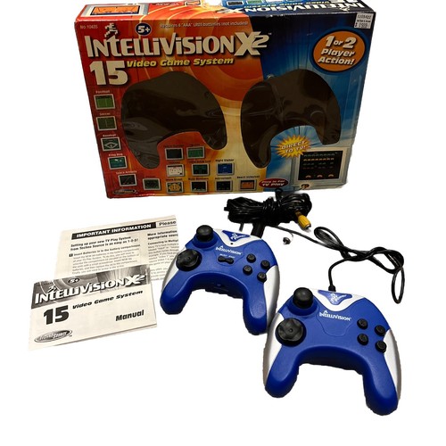 Intellivision X2 (15 Video Game System Plug In Play) 2 Controllers 2005 ...