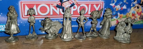 Monopoly Disney Edition Pewter Figures Token Mover Piece 2001 Complete ...