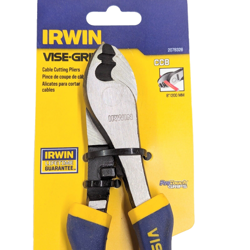 Irwin 8" Cable Cutting Vise-Grip Pliers w/Pro Touch Grips #2078328 Hand ...