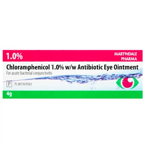 Chloramphenicol 1% Eye Ointment 4g Conjunctivitis Bacterial Infection ...