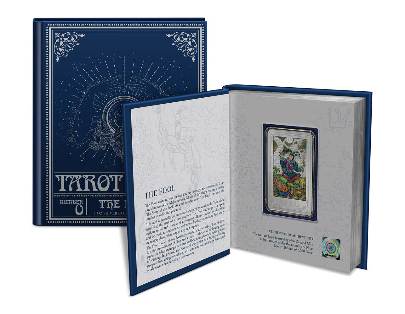 2021 Niue Tarot Card THE FOOL Coin 1 oz .999 Silver Proof #0 First in ...