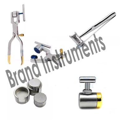 Set of 4 Dental Bone Crusher Mill Grinder Morselizer Mallet Instrument ...