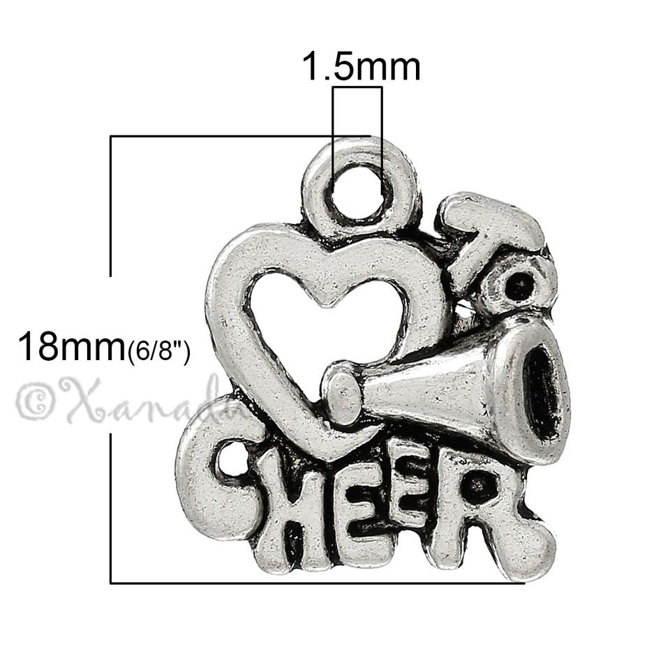 Love To Cheer Wholesale Cheerleading Charm Pendants C8061 - 10, 20 Or ...