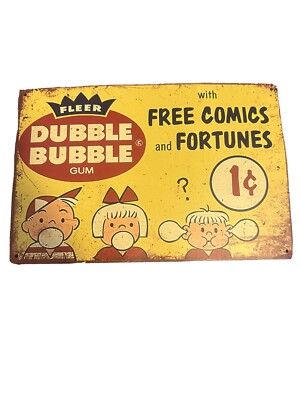 12” x 8” DUBBLE BUBBLE Gum Advertising Metal SIgn NEW! | eBay
