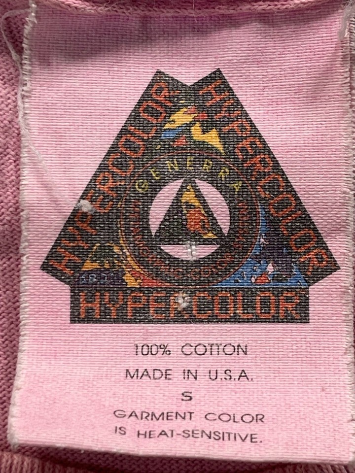VTG Generra Hypercolor Adult S Shirt Oversized Boxy Pink Tie Dyed 90s ...