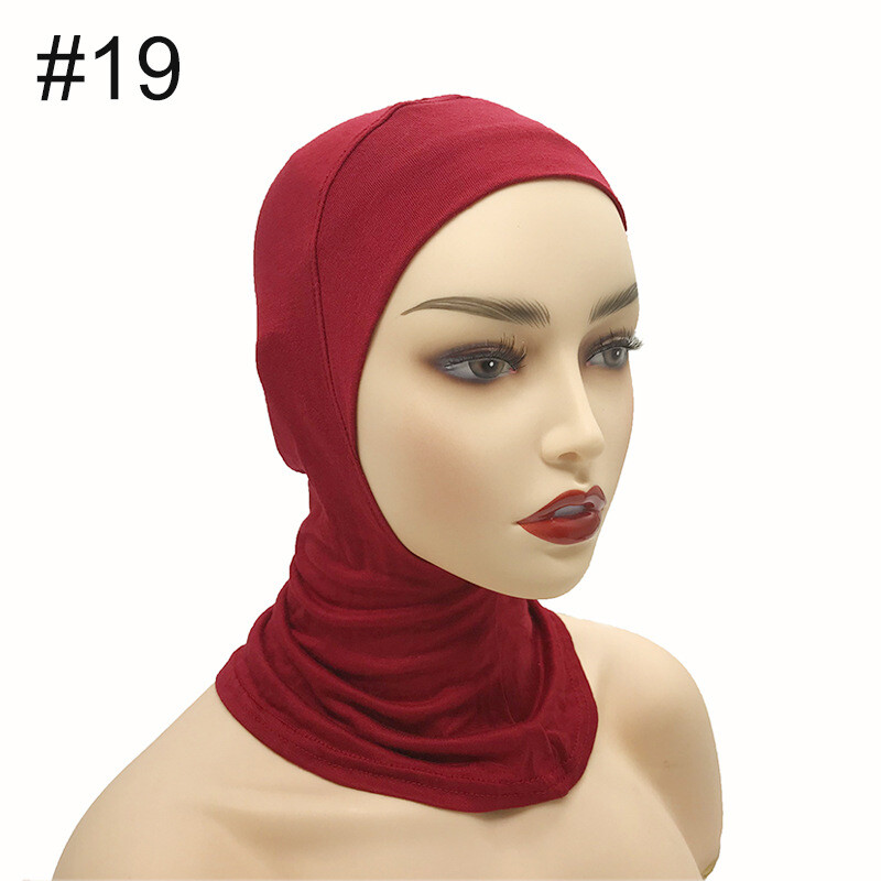 Women's Under Scarf Hat Cap Bone Bonnet Ninja Hijab Islamic Neck Covers Muslim | eBay