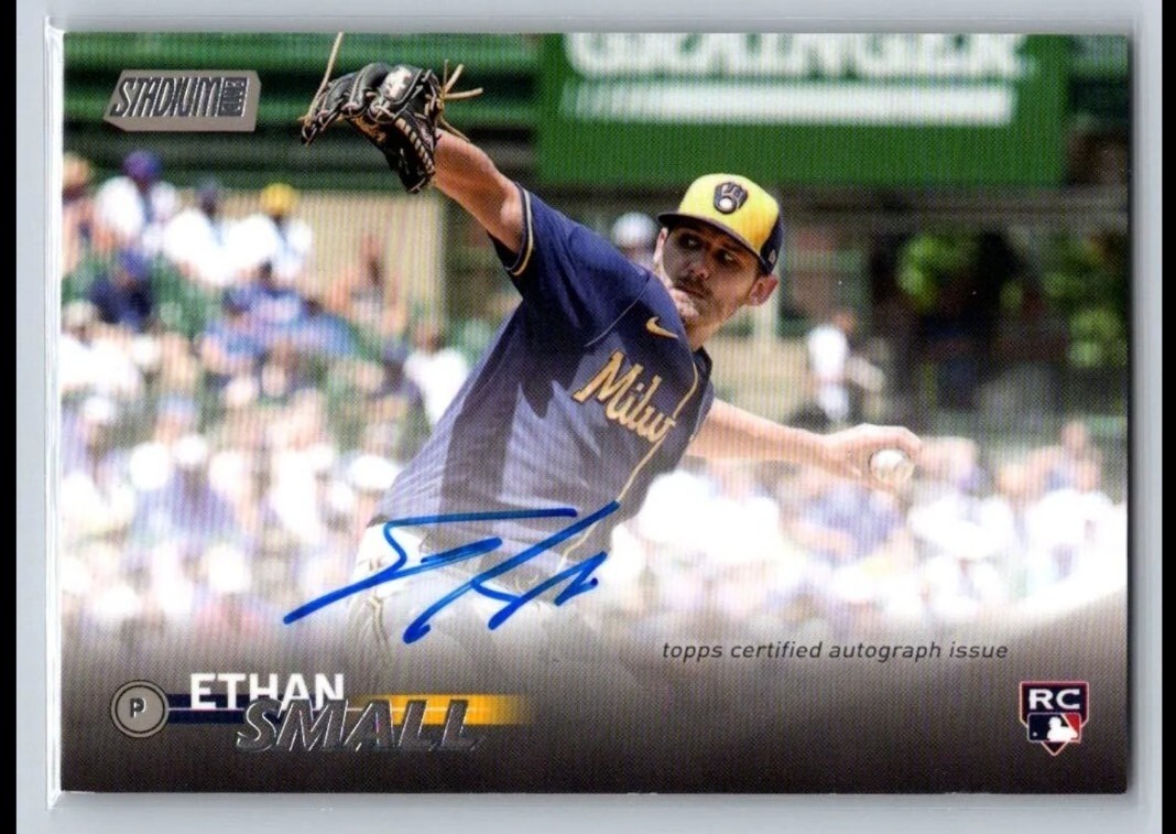 💥ETHAN SMALL 2023 TOPPS STADIUM CLUB ON CARD ROOKIE AUTO #SCBA-ES ...