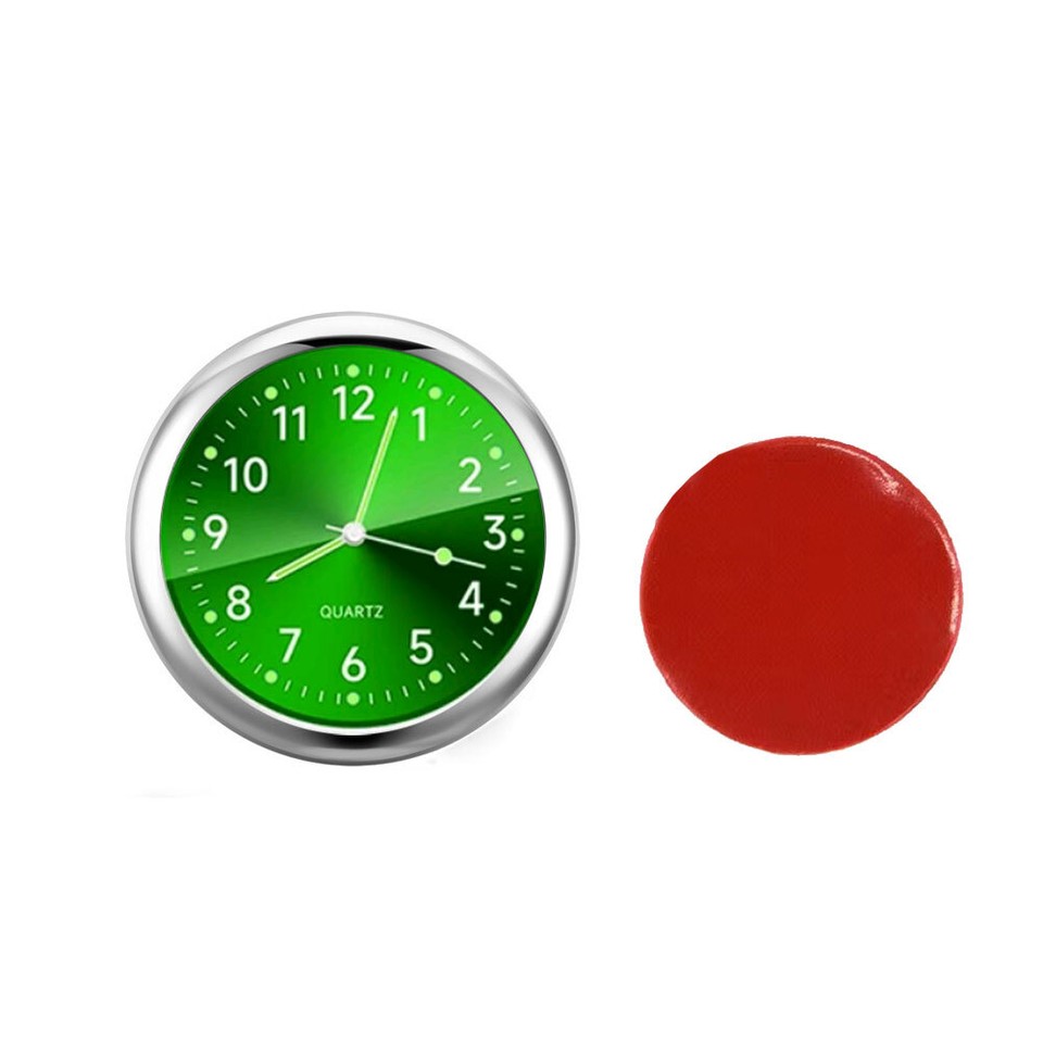 1x Car Dashboard Clock Stick-On Watch Quartz Clock Accessories For Auto ...