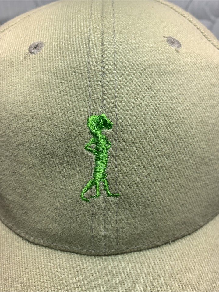 Geico Hat Insurance Martin The Talking Gecko Green Lizard Tan Baseball ...