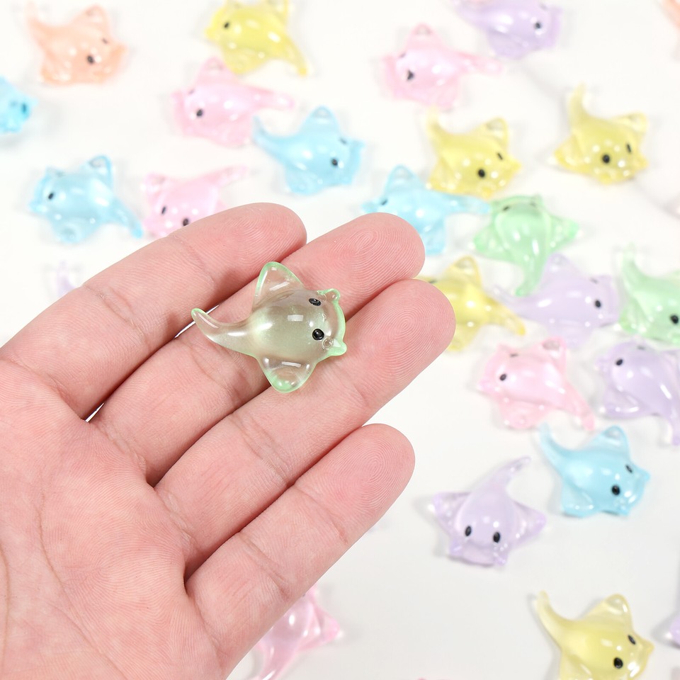 120Pcs Mini Sting Ray Figures Miniature Resin Stingrays Figurines 6 ...