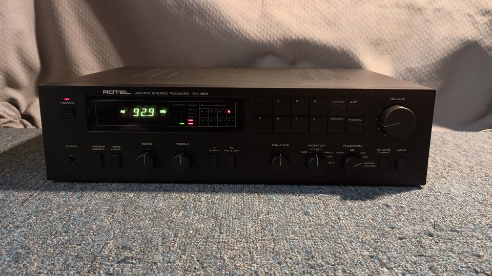 Rotel RX-855 AM/FM Stereo Receiver (Pro Serviced, Low Use time) | eBay