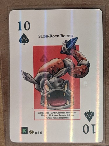 Metazoo WPT Kickstarter Slide Rock Bolter 10 of Spades Full Holo ...