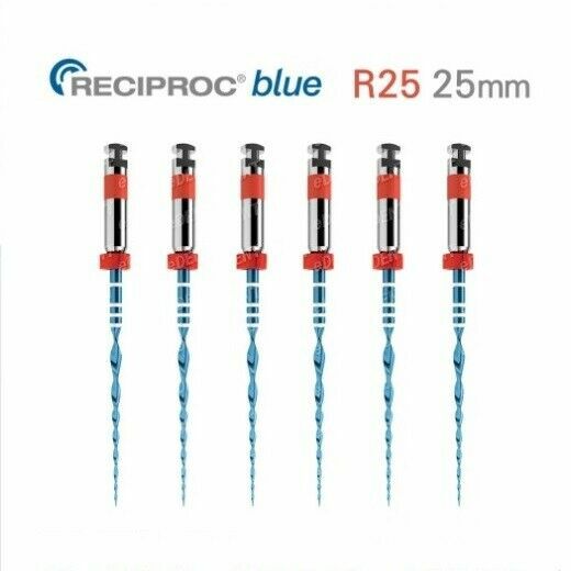 VDW Reciproc Blue R25 25mm Endodontic Files - Pack of 6 for sale online ...