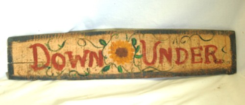 Wooden Barrel Stave Sign Wall Art Down Under | eBay