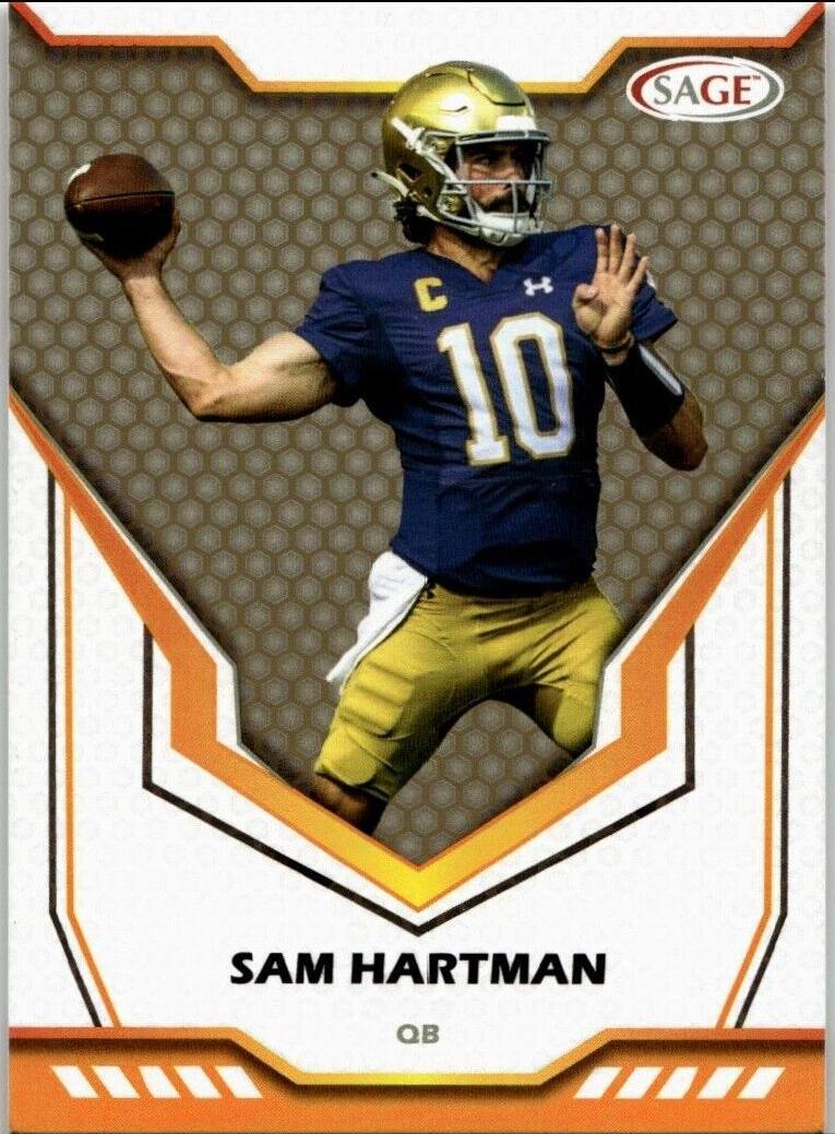 2024 SAGE HIT Low Series - Here's Something Sam Hartman #1 Gold (RC ...