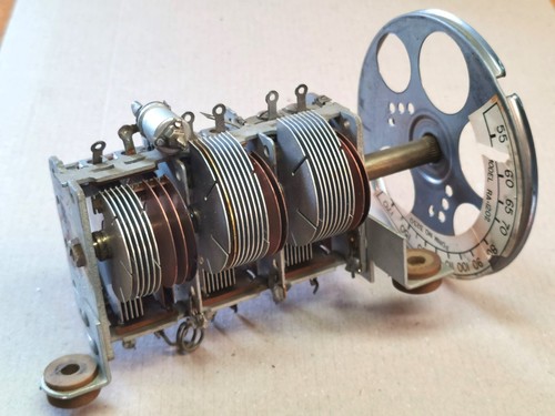 3 Gang Tuning Capacitor with 4 inch Drum made by R/C Ltd. | eBay