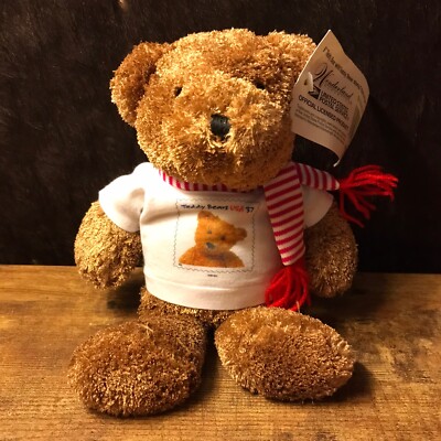 USPS Post Office 9” Teddy Bear Plush With Teddy Bear Stamp T-Shirt And ...