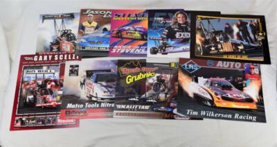 9 NHRA Driver Promo Press Cards MINT B | eBay
