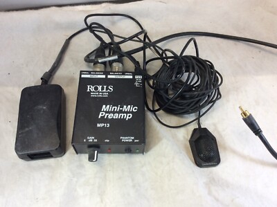 Rolls MP13 Mini-Mic Preamp Audio Technica PRO 42 Cardiod Condenser ...