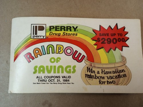 Vintage 1984 Perry Drug Store Michigan Advertising Coupon Sales Book | eBay