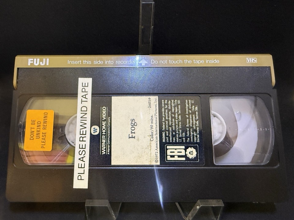 Frogs Vhs Clamshell 1983 Warner Home Video- Rare Horror | eBay