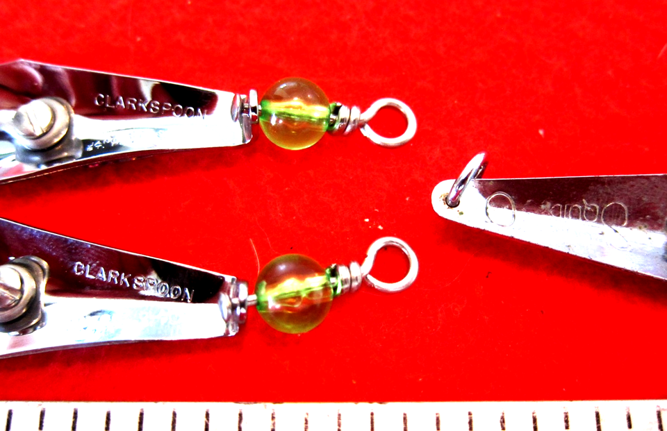 Lot of 3 Vintage James E. Clark Spoon Squid #0 Fishing Lures - NEW ...