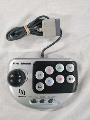 PlayStation Pro Shock Mini Arcade Stick Interact PS1 PSX PS2 Controller ...