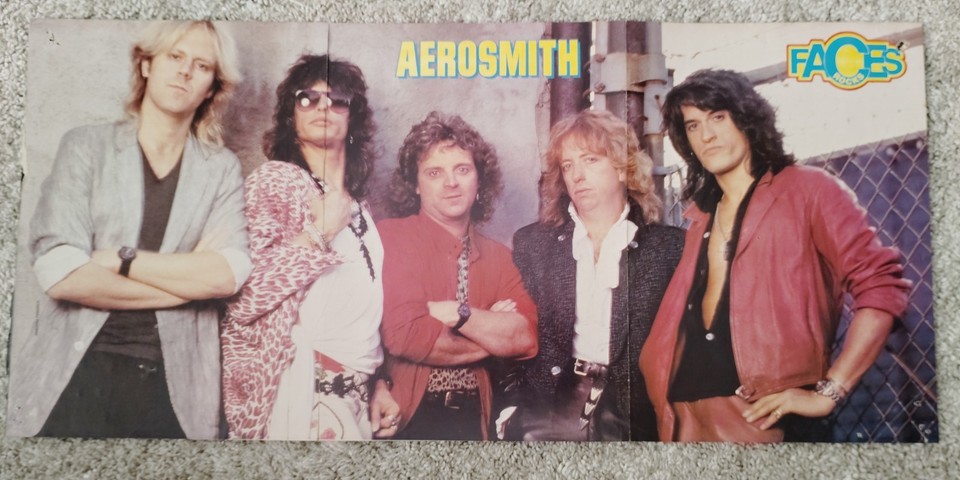 RANDY RHOADS & AEROSMITH VINTAGE FACES ROCK POSTER DOUBLE-SIDED | eBay