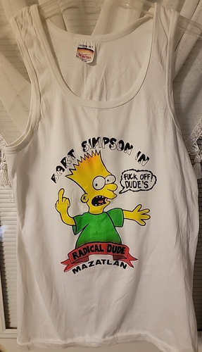 The Simpsons - Bart Simpson Tank Top Size 40 From Spring Break in ...