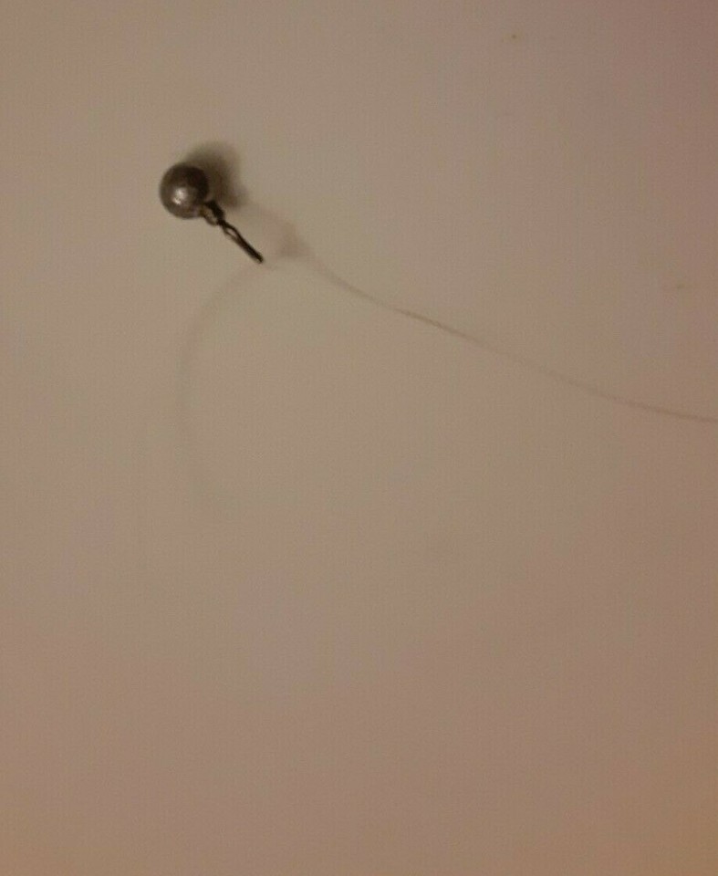 12-PIECE DROP SHOT RIG ice fishing WALLEYE crappie size 1 double hook ...