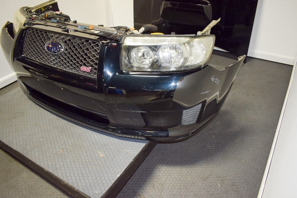 JDM Subaru Forester XT STi SG9 Front End Headlights Hood Core Support ...