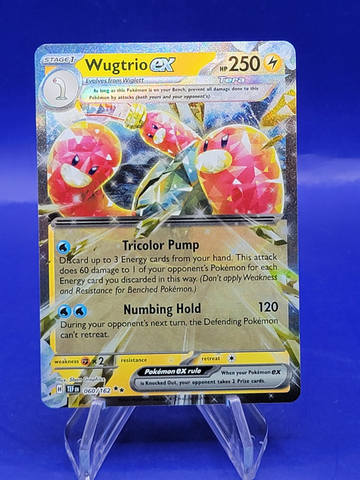 Temporal Force Wugtrio ex 060/162 Double Rare Tera s Pokemon English NM ...