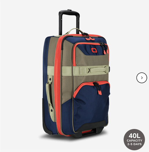 New OGIO Alpha Layover Rolling Wheeled Suitcase Midnight Olive Free ...
