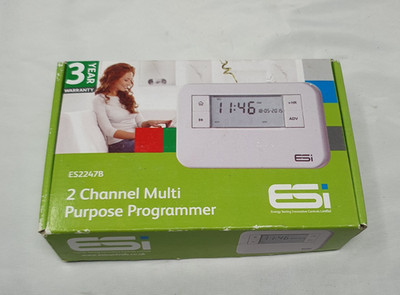 Esi 2 Channel Multi Purpose Programmer / Timeswitch - ES2247B | eBay UK