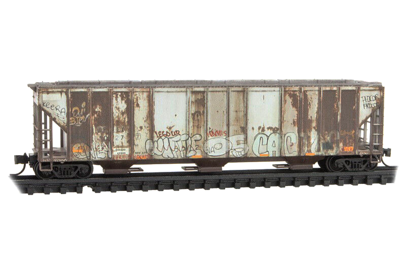 ADM 3-Bay Covered Hopper Weathered Graffiti Micro-Trains MTL #099 52 ...