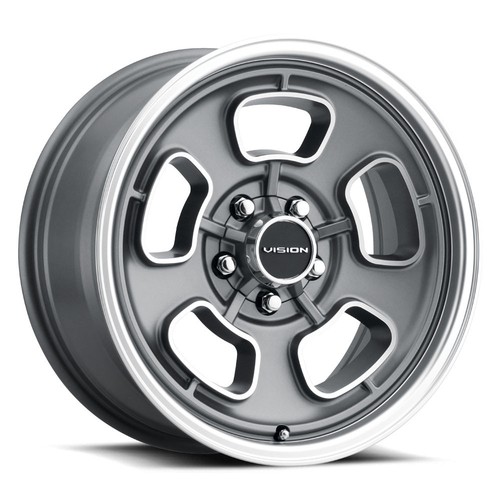 One 15x8 Vision 148 Shift 5x4.75/5x120.65 -19 Grey Wheel Rim 83 | eBay