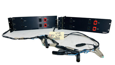 Whirlwind 2 Ch 3 Pin XLR Rack Plate 3RU #5281 #5282 (One)THS | eBay